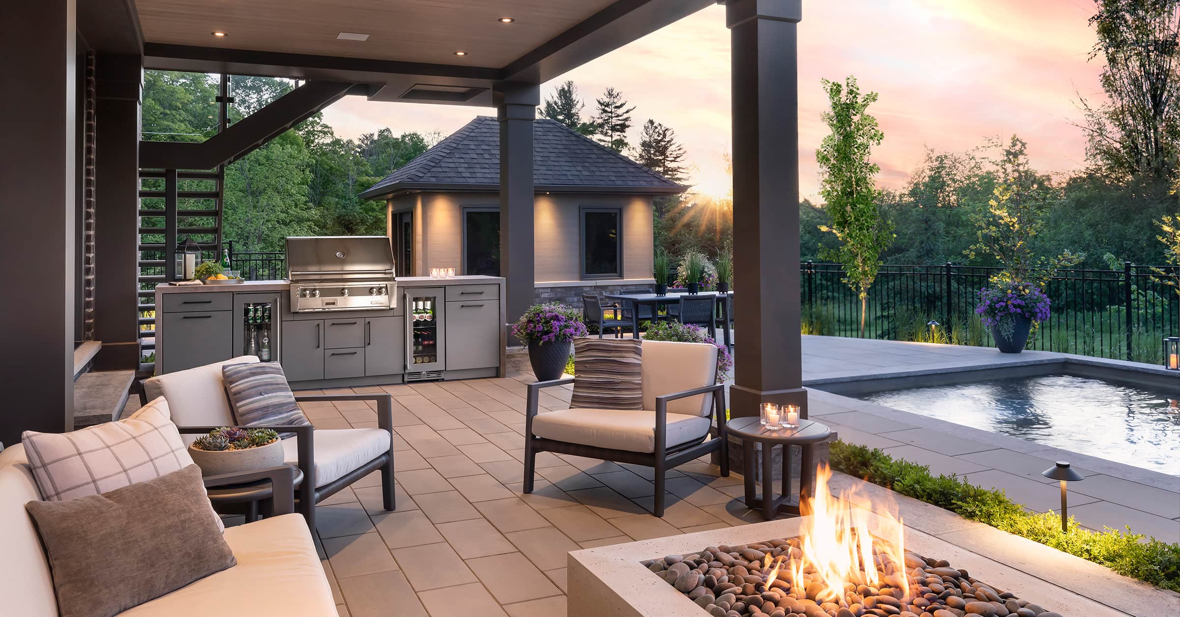 Poolside Pavilion | Outdoor Kitchen Inspiration